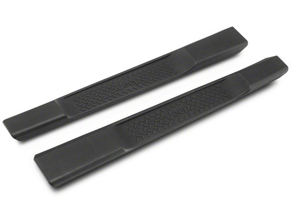 Jeep Licensed by RedRock ABS Side Steps with Jeep Logo (07-18 Jeep Wra ...