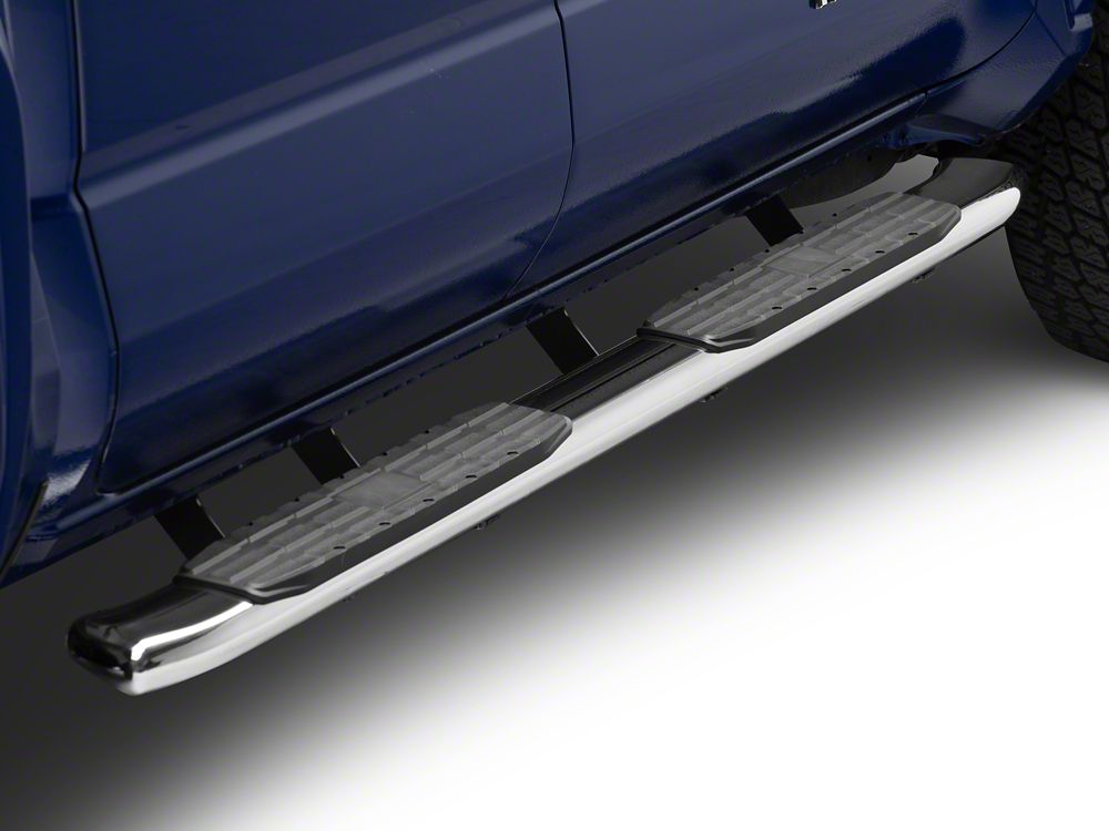 RedRock PNC Side Step Bars; Stainless Steel (24-25 Tacoma Double Cab ...
